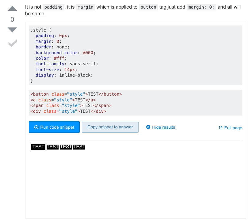html - Why does still have padding in Firefox when set to 0 - Stack Overflow